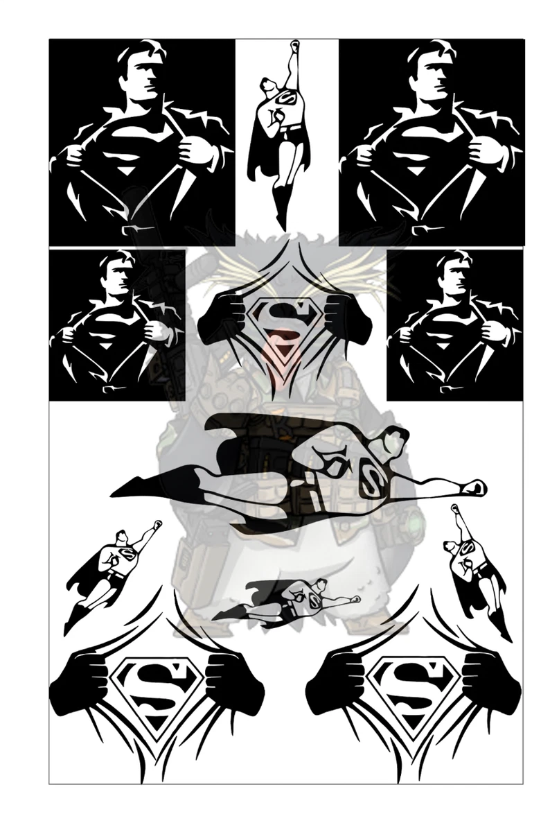 Stencil Superman Stampabile