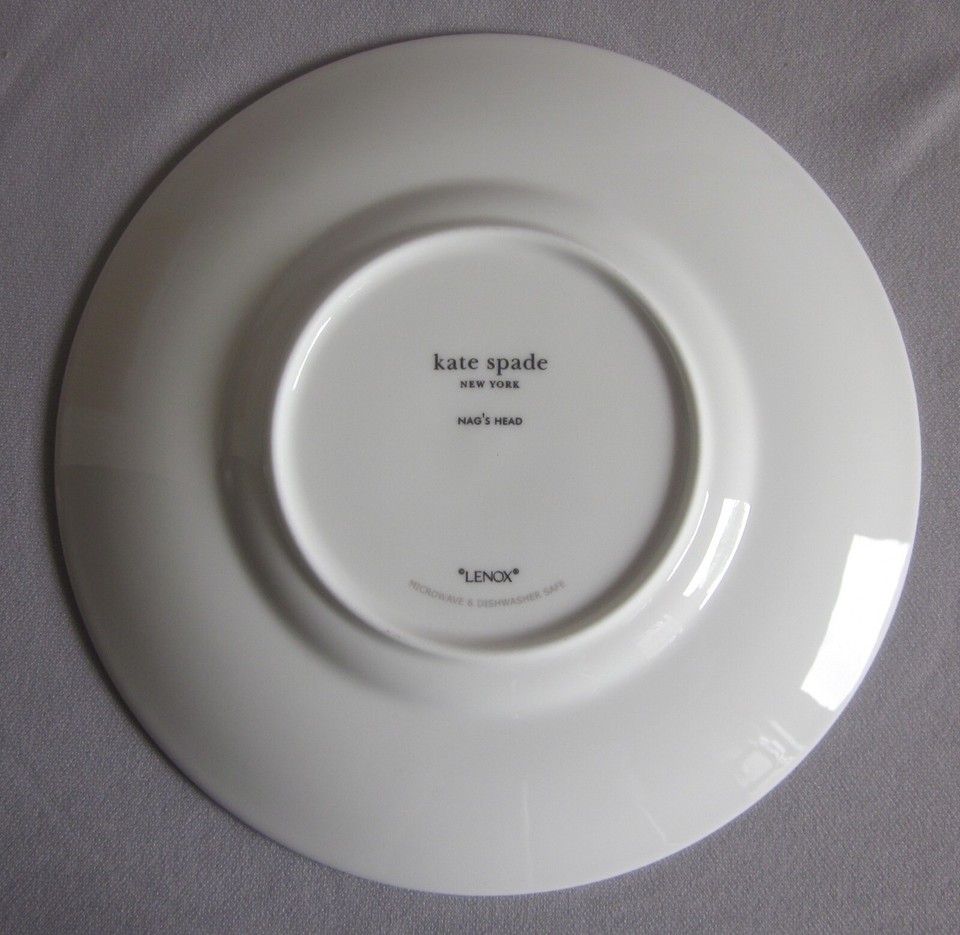 Salad Plate Kate Spade New York for Lenox Nag's Head Pattern Black 7 1/ ...