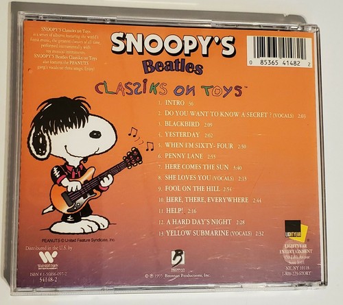 Snoopy's Classiks on Toys: Beatles by Snoopy (CD, Oct-1995, Lightyear ...
