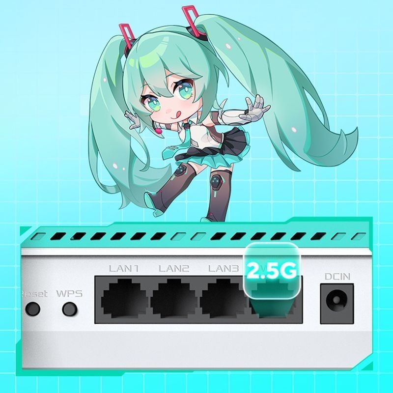 Asus TX Gaming Roljter RT-BE57 Hatsune Miku WiFi 7 Gaming Router | eBay