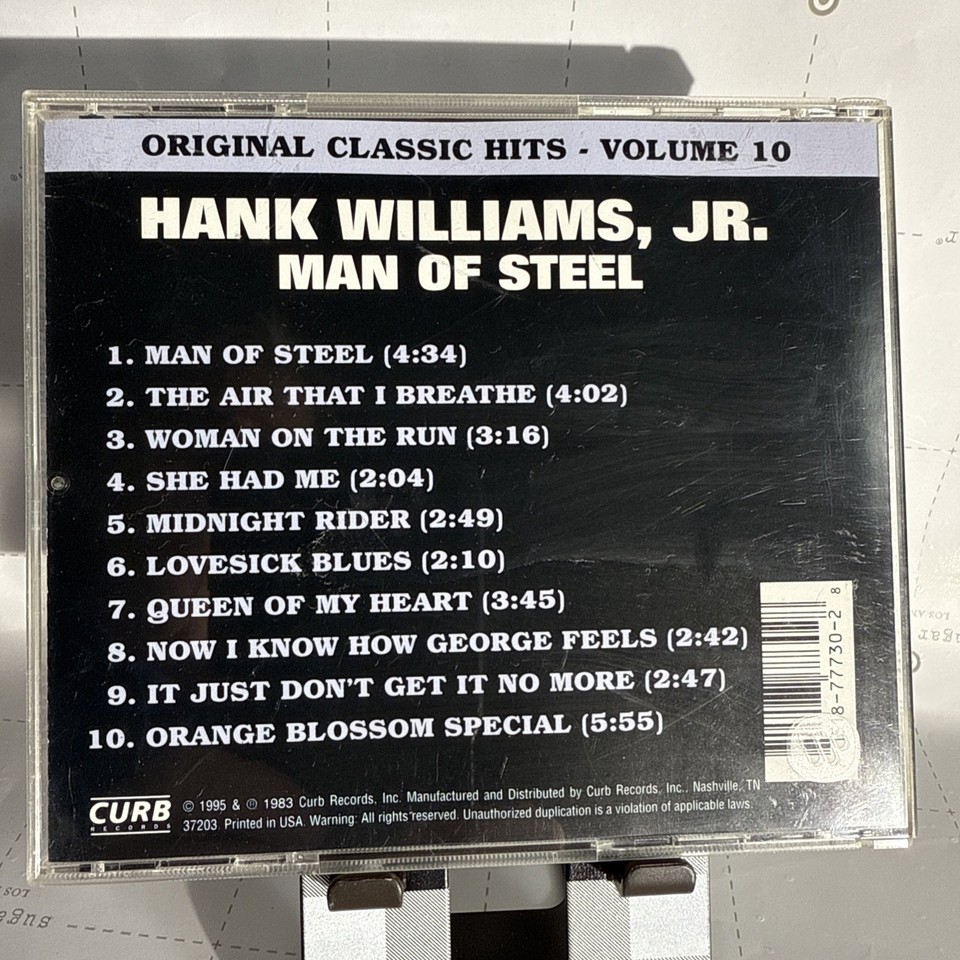 Man of Steel by Williams Jr, Hank (CD, 1995) 715187773028| eBay
