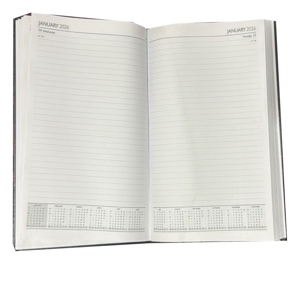 2026 A4 Diary / Page a Day / Week to View / Desk Diary Hard Backed New ...
