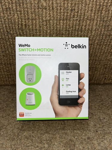 Sealed Belkin WeMo Switch + Motion F5Z0340fc WiFi Home Remote and ...