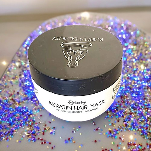 KARMA BEAUTY Color Safe Keratin Hair Mask Infused with Biotin & Argan ...