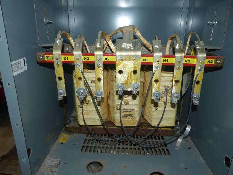 Square D 45 KVA EXN45T3H Transformer Dry Type 480 -208Y/120 NEMA 3R ...