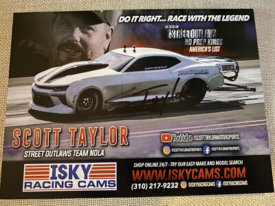 Scott Taylor Signed Street Outlaws Promo Card 2021 PRI | eBay