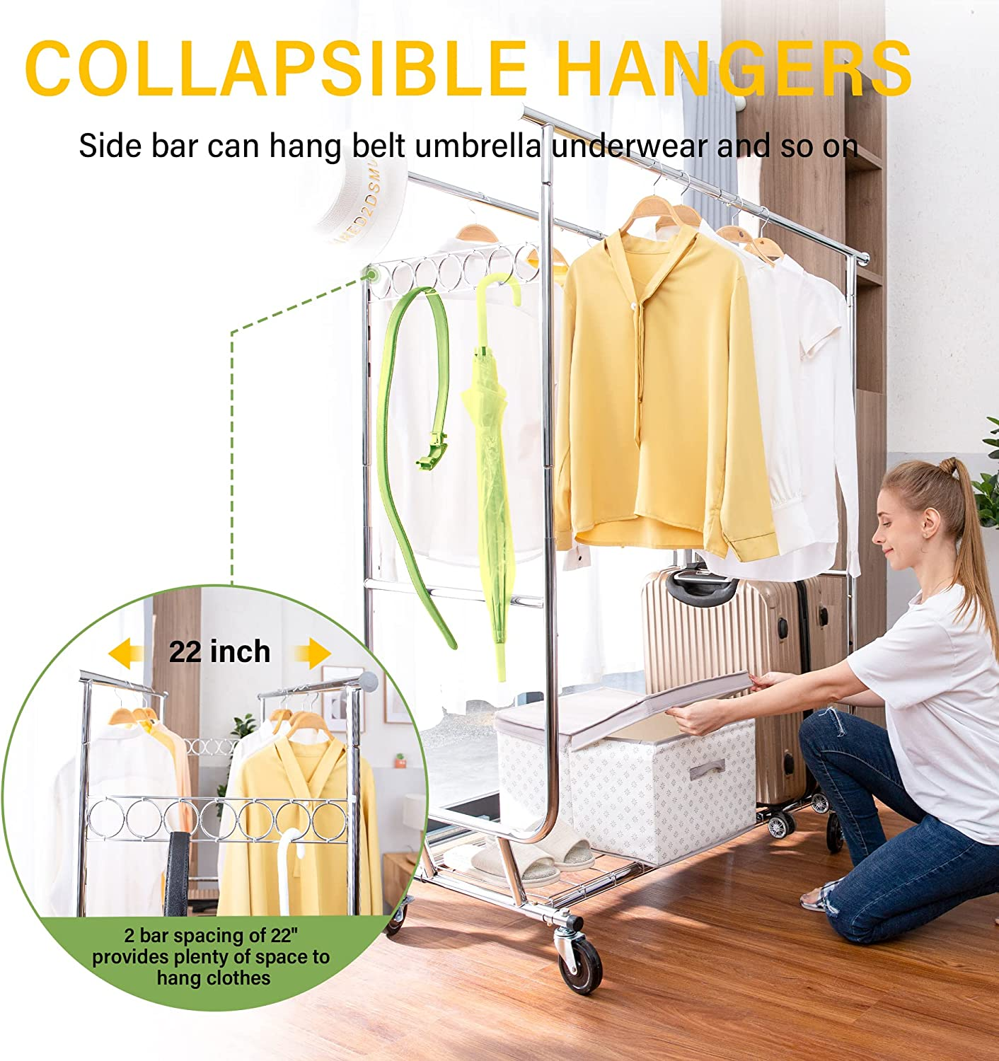 600 Lbs Raybee Rack Heavy Duty Garment Rack Rolling Commercial Grade | eBay