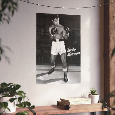 Rocky Marciano Poster World Boxing Champion Matte Sports Boxing Poster ...
