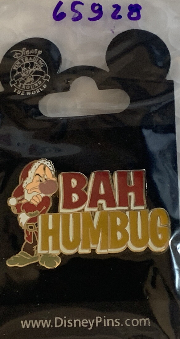 WDW Walt Disney World 2008 GRUMPY Bah Humbug CHRISTMAS PIN on CARD - PP ...