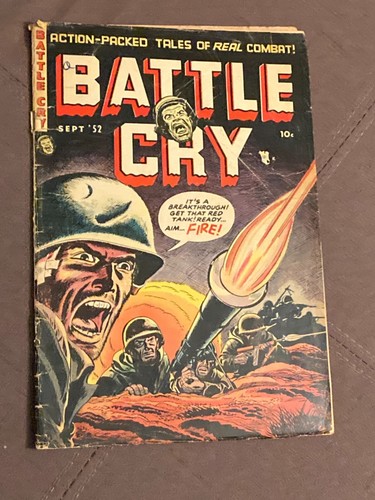 Battle Cry #3 Stanmor comics 1952 Golden age War GD | eBay