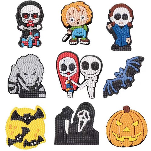 9Pc Halloween Horror Character 5D Diamond Painting Stickers DIY Art ...