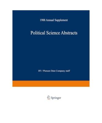 Political Science Abstracts: 1988 Annual Supplement | eBay