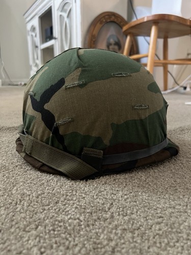 M1 Helmet, Liner & Woodland Pattern Cover ‘83/‘84 | eBay