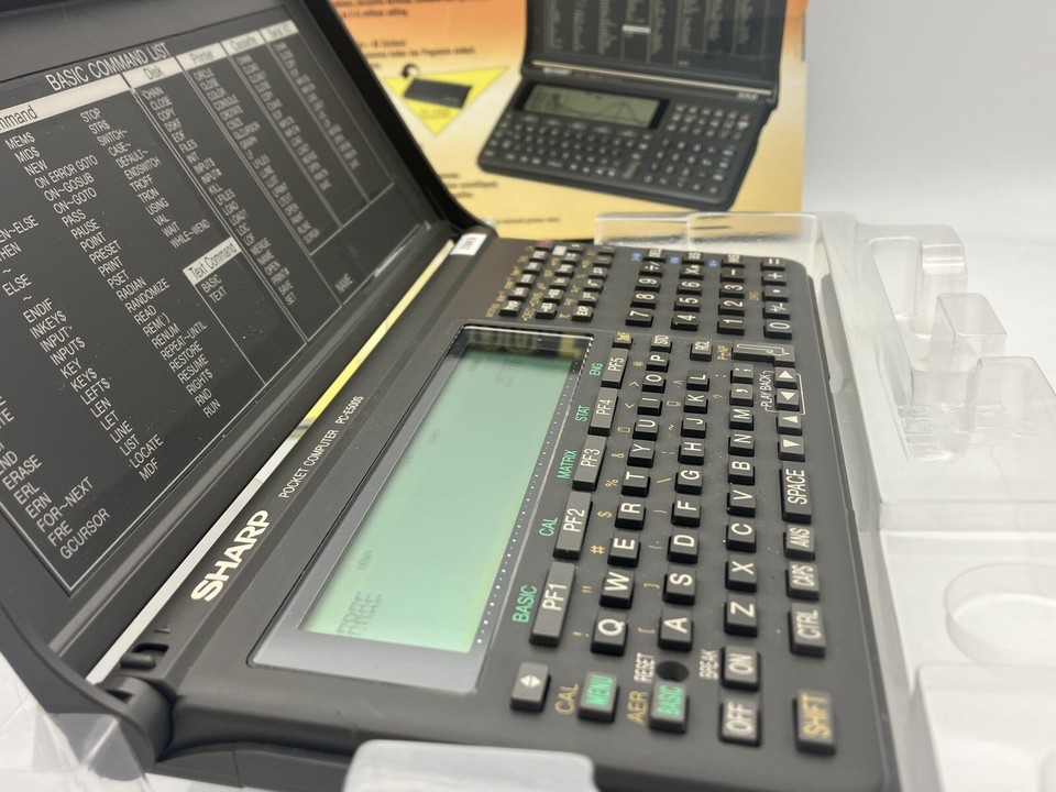 Sharp PC-E500S Basic-Computer 256KB Speicher (Intern), Handbuch, OVP | eBay