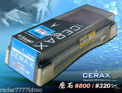 New Cerax Japanese Whetstone #800/#320 Grit Dual Combination Ceramic ...