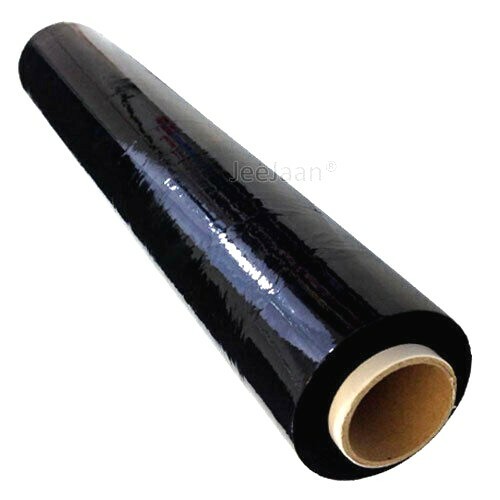 Black Pallet Stretch Shrink Wrap 500mm Cling Film Extra Strong 25mu x 1 ...