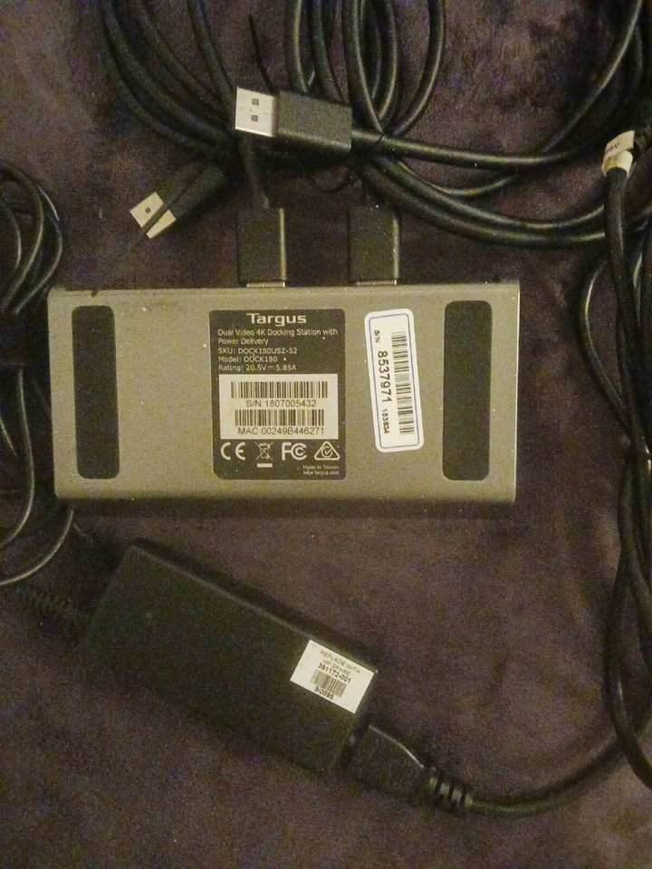 Targus DisplayLink Dual Video 4K Docking Station with Power Delivery ...