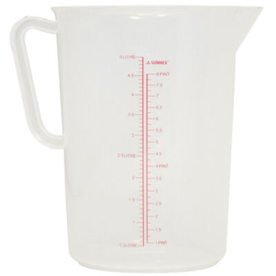 Measuring Jug Plastic Kitchen Bar Polypropylene Measuring Jug 0.5L 1L 2L 3L 5L | eBay UK