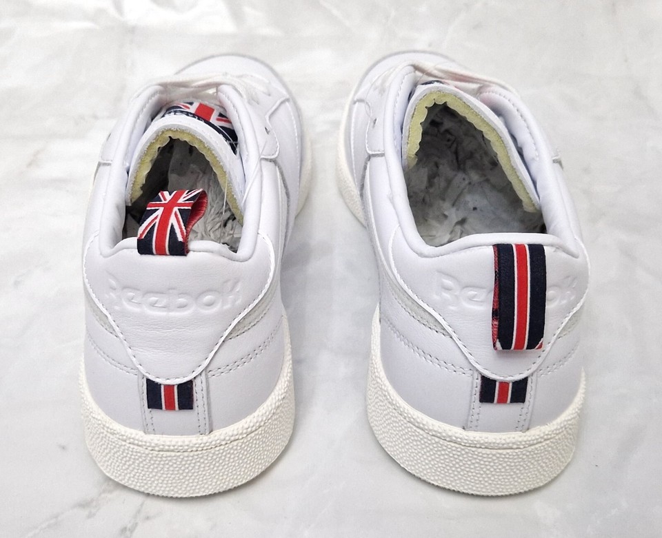 REEBOK Classics Club C 85 Union Jack Mens Tennis Trainers Sneakers ...