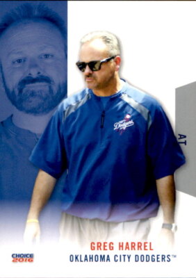 2016 Oklahoma City Dodgers Choice 31 Greg Harrel Duncan Oklahoma OK ...