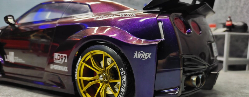 1/10 Liberty Walk Nissan GTR R35 Drift & On-Road RC Car Body Shell ...