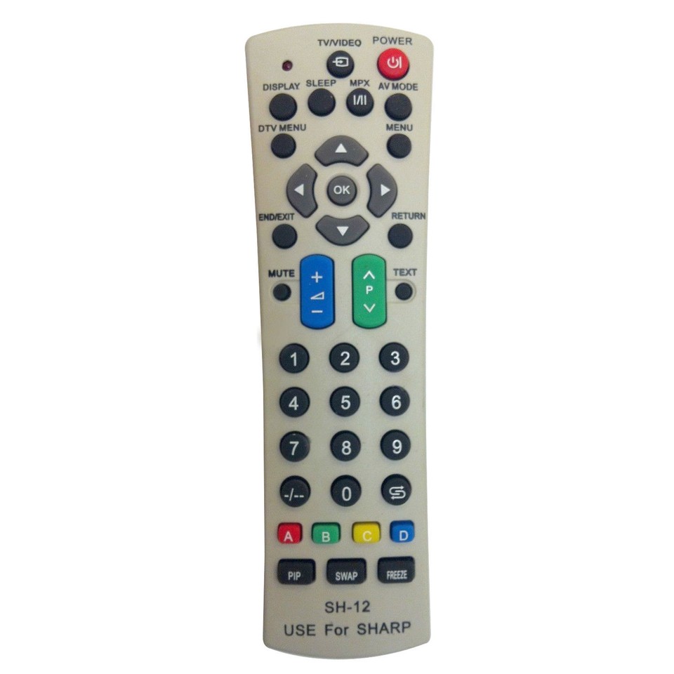 NEW Generic Universal SHARP sharp TV Remote fit for Almost All SHARP ...