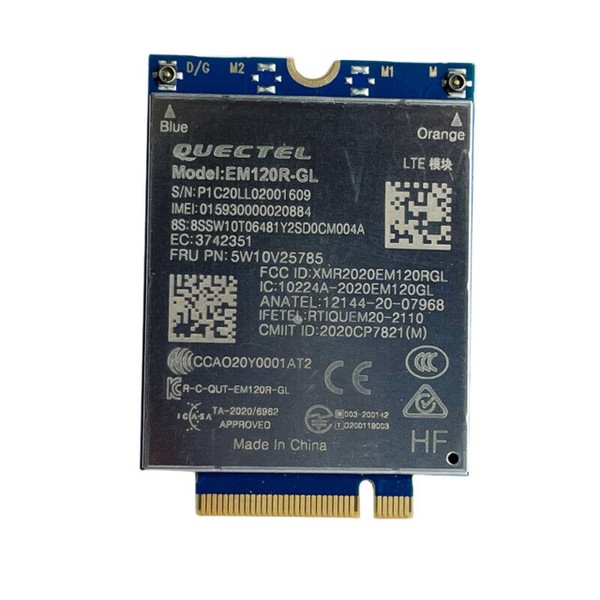 Lenovo ThinkPad Quectel SDX24 EM120R-GL 4G LTE Cat12 PCIE WWAN Module ...