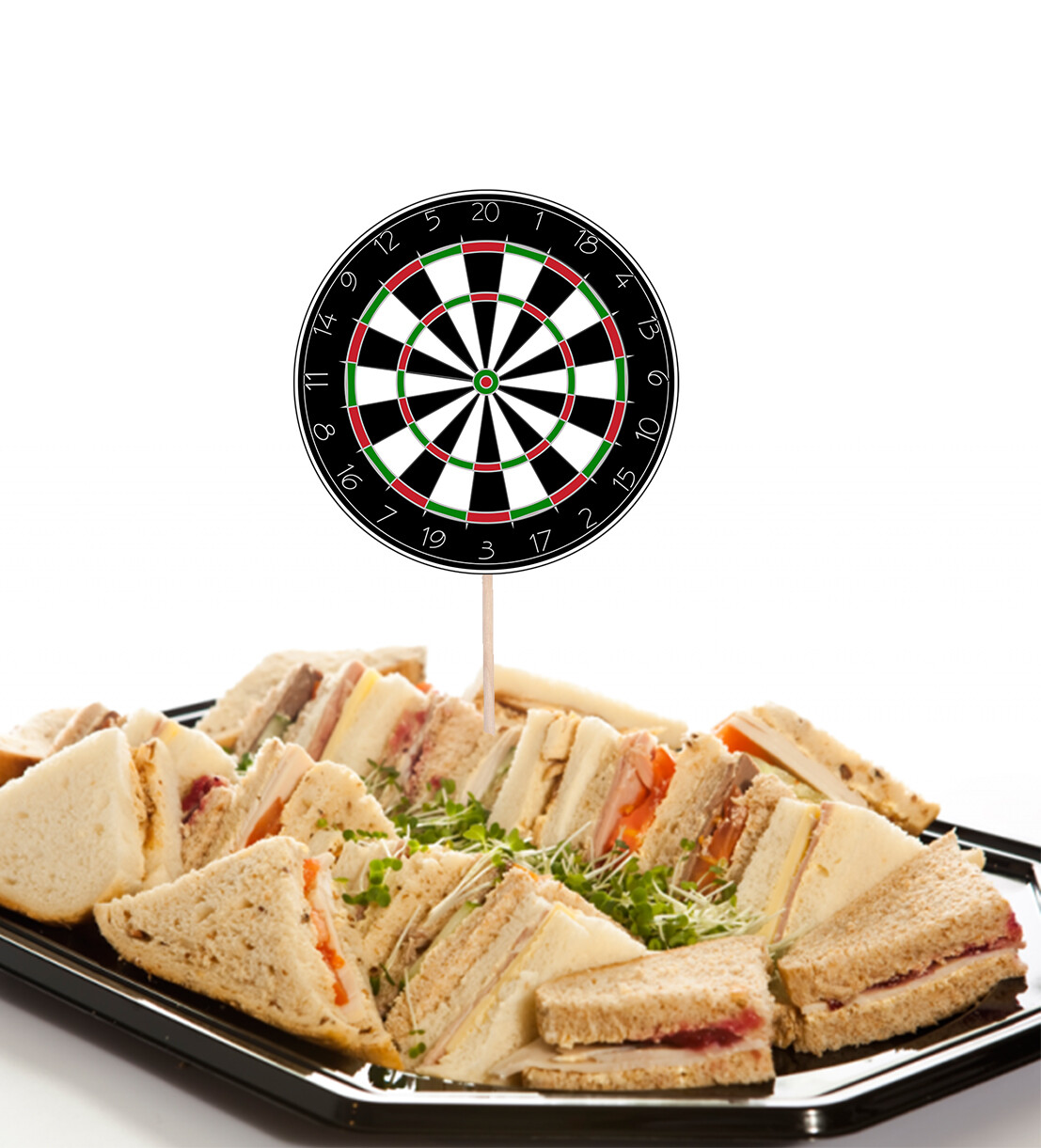 Darts Dart Board Birthday Cupcake & Party Food Toppers Decorations ...