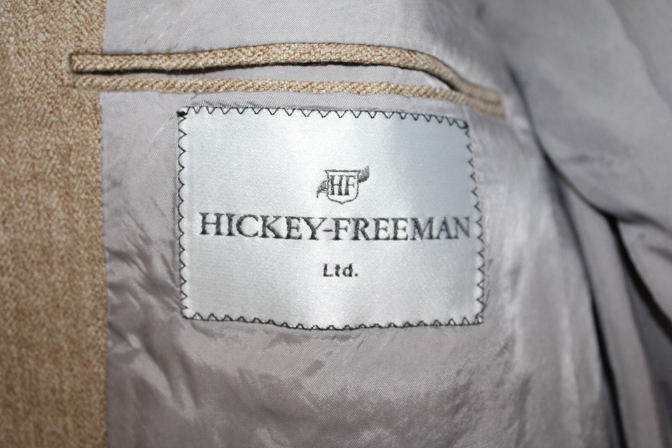 BROWN HICKEY FREEMAN WOOL / SILK / LINEN BLEND SPORT COAT sz 40R suit ...