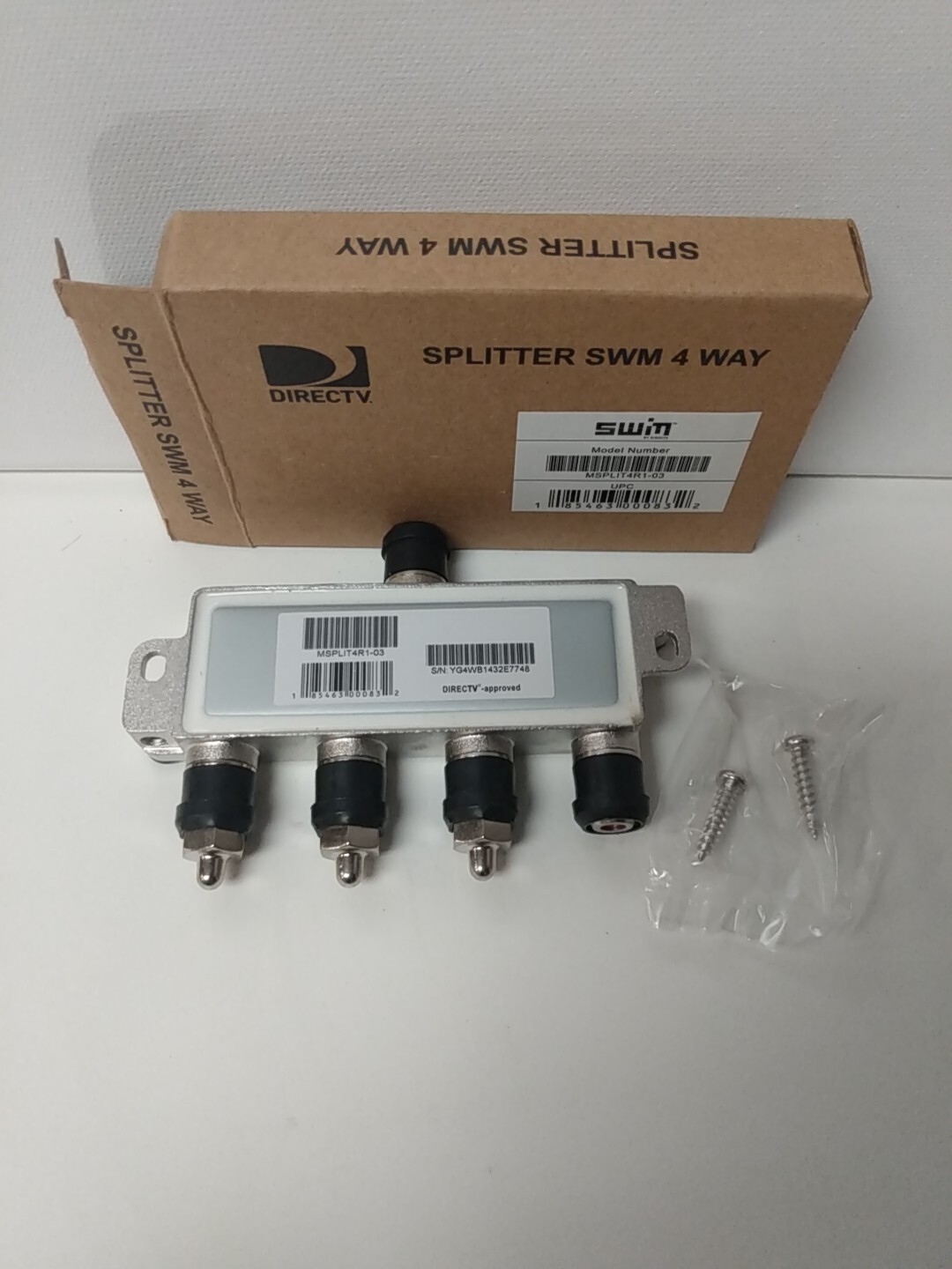 DIRECTV Msplit4r103 Approved WNC 4way Wide Band SWM Splitter for sale ...