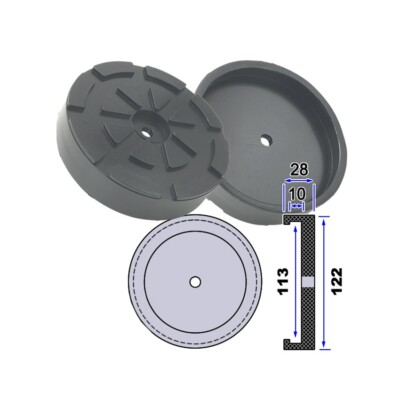 Rubber Pad For Car Lift Elevator For Werther OMA Tecalemit Italgarage ...