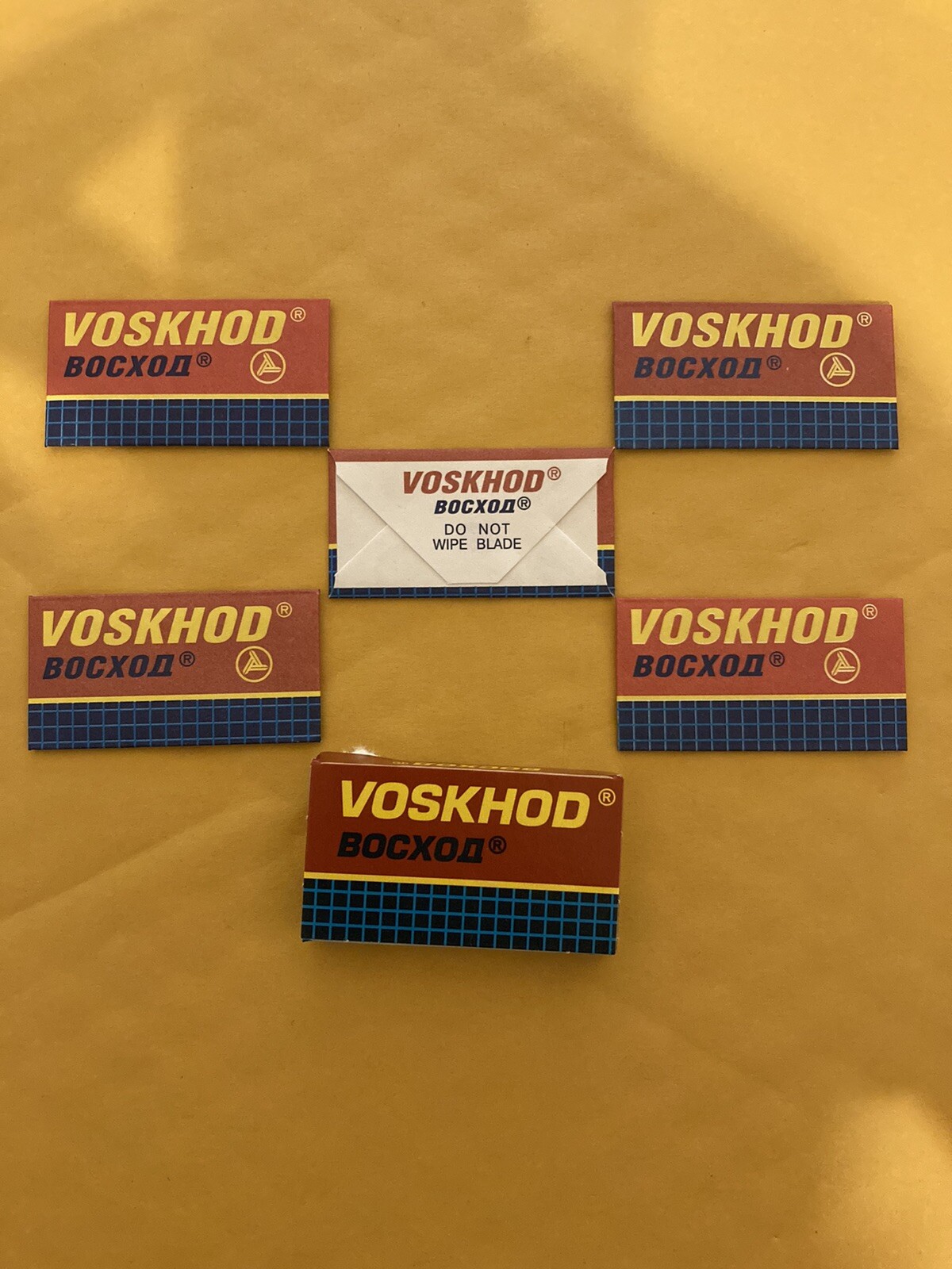 5 Voskhod Teflon Coated Double Edge Razor Blades for sale online | eBay