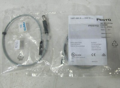 (NEW) Festo Cylinder Position Reed Switch SMT-8M-A-PS-24V-E-0,3-M8D ...