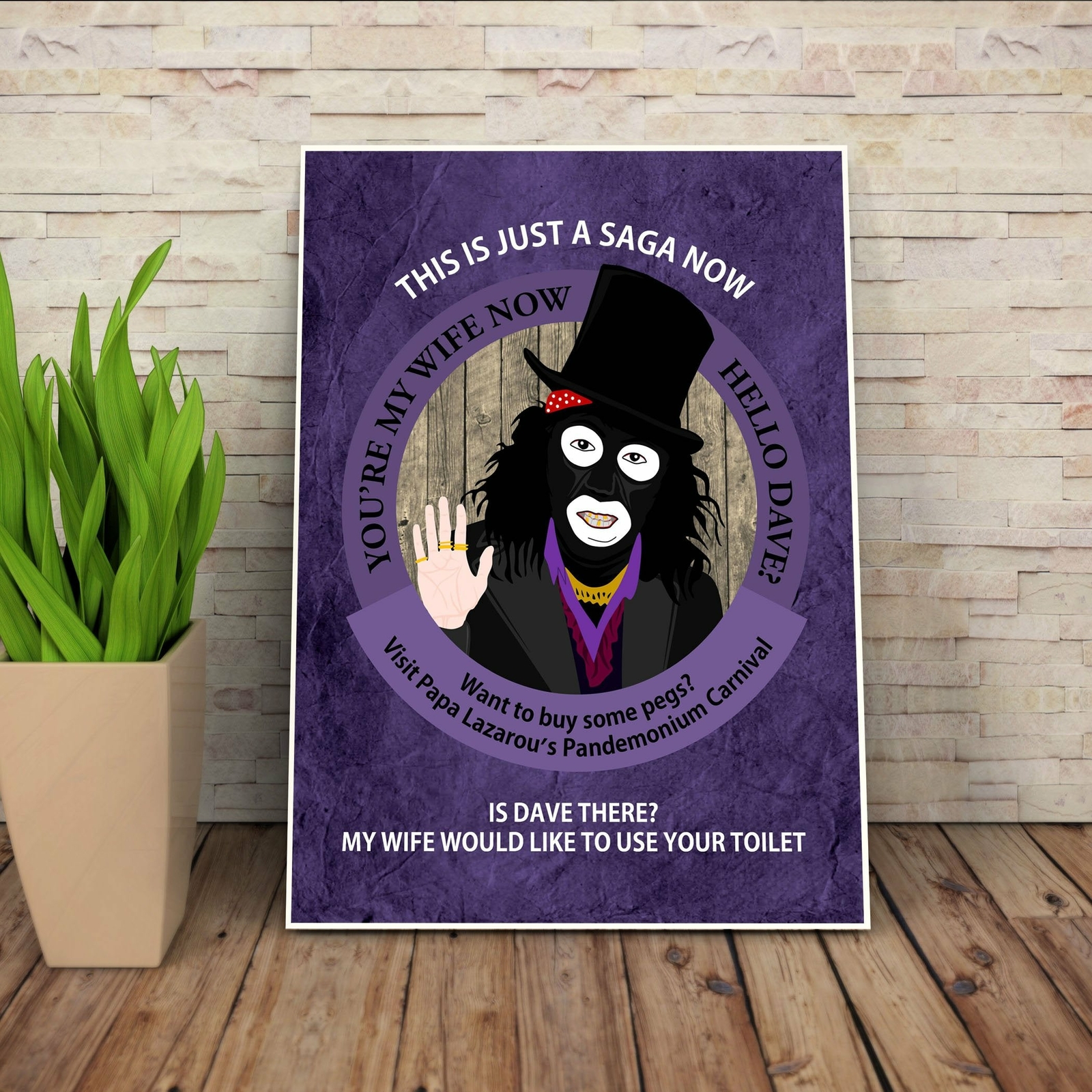 The League of Gentlemen - PAPA LAZAROU Character Quotes Print (3 Sizes ...