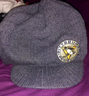 PITTSBURGH PENGUINS Gray Acrylic Newsboy Cap UNISEX | eBay
