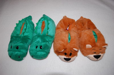 Boys FLIPAZOO SLIPPERS Dinosaur to Bear S 10-11 M 12-13 L 1-2 | eBay
