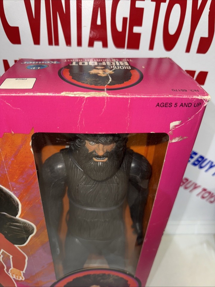 Vintage six million dollar man bionic bigfoot Original box 1977 kenner ...