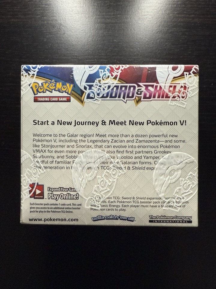 Pokemon Sword and Shield Base Set Booster Box Factory Sealed W/ Soft ...