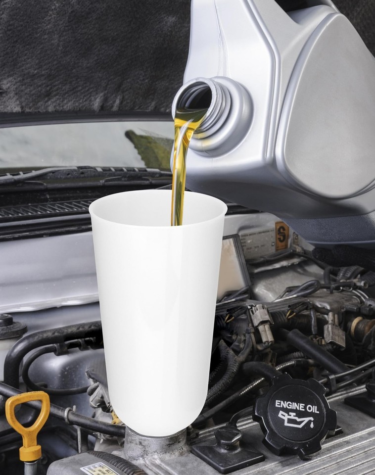 QWORK Oil Funnel Set for Engine Oil Change, Automotive Engine Oil ...