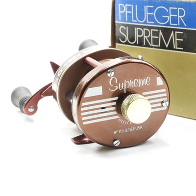 Pflueger Supreme Model CK Fishing Reel. Bronze. W/ Box. Made In USA. | eBay