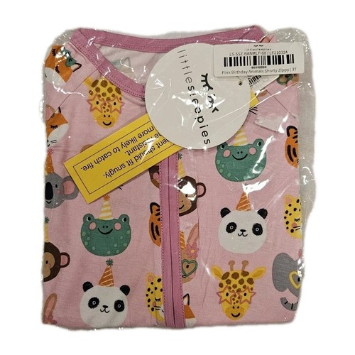 Little Sleepies Birthday Celebration Party Animals Shorty Size 3t | eBay