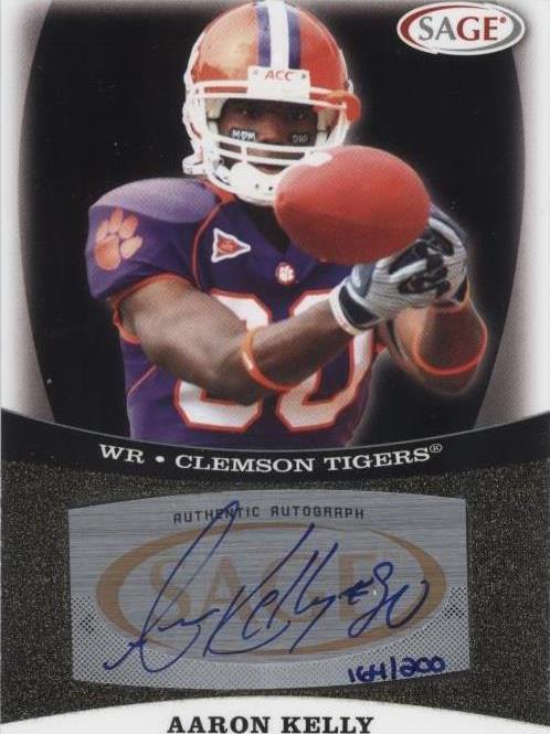 2009 SAGE - Autographs Aaron Kelly #A28 Gold /200 (AU, RC) for sale ...