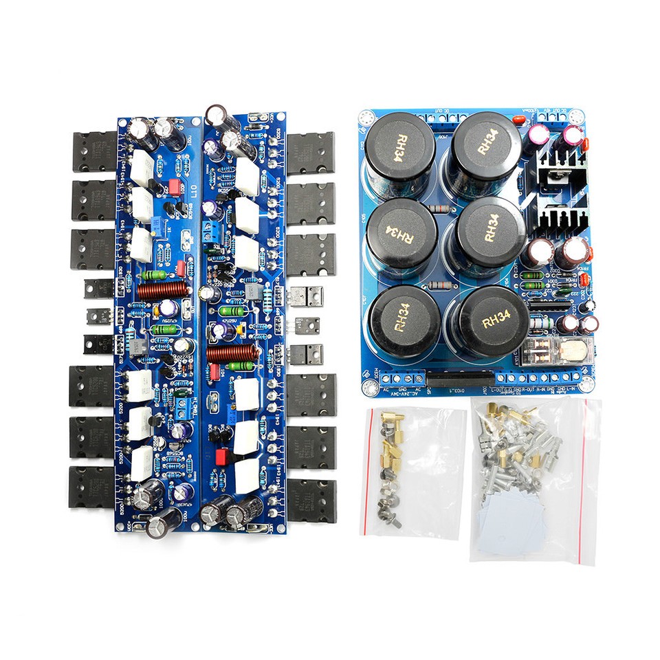 Assembled Stereo L10 Amplifier 50Wx2 + Protection Power Supply Board DC ...