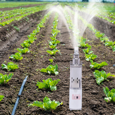 12V Solar Powered Water Pump Farm & Ranch Submersible Bore Hole Deep ...