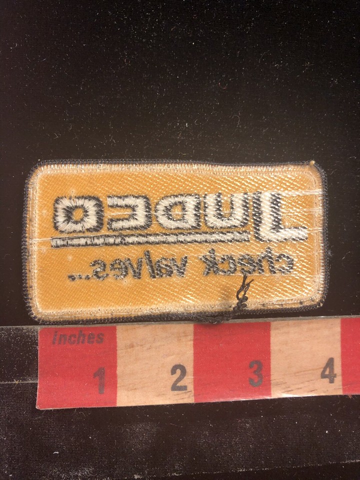 JUDCO CHECK VALVES Advertising Patch 89H5 | eBay