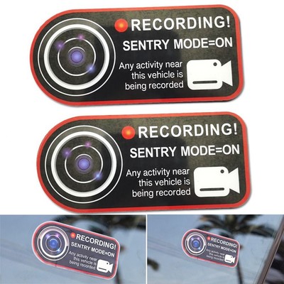 Sentinel Mode Alarm System Decal Multicolor Prompt Stickers Vehicle ...
