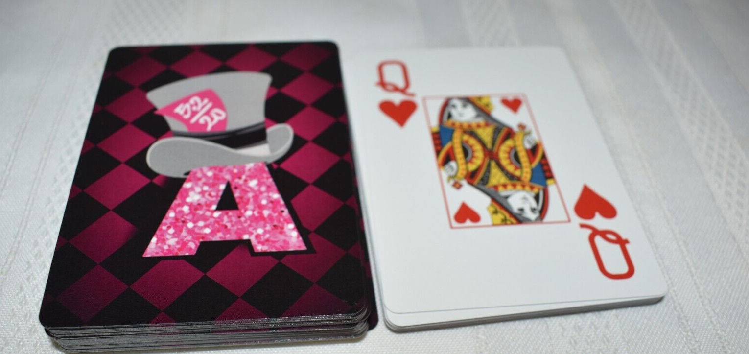 Mad Hatter Alice in Wonderland Playing Cards Shuffled Ink | eBay