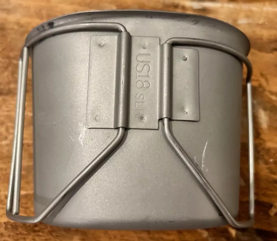 US Military Surplus USGI Stainless Steel 1 Qt Canteen Cup Made in USA ...