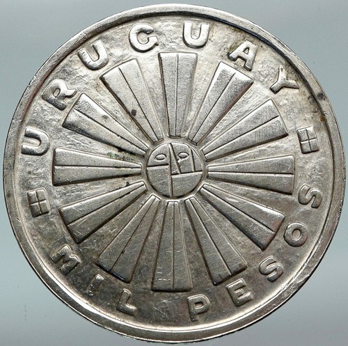 1969 URUGUAY UN United Nations FAO Food Agriculture Silver 1000 Peso ...