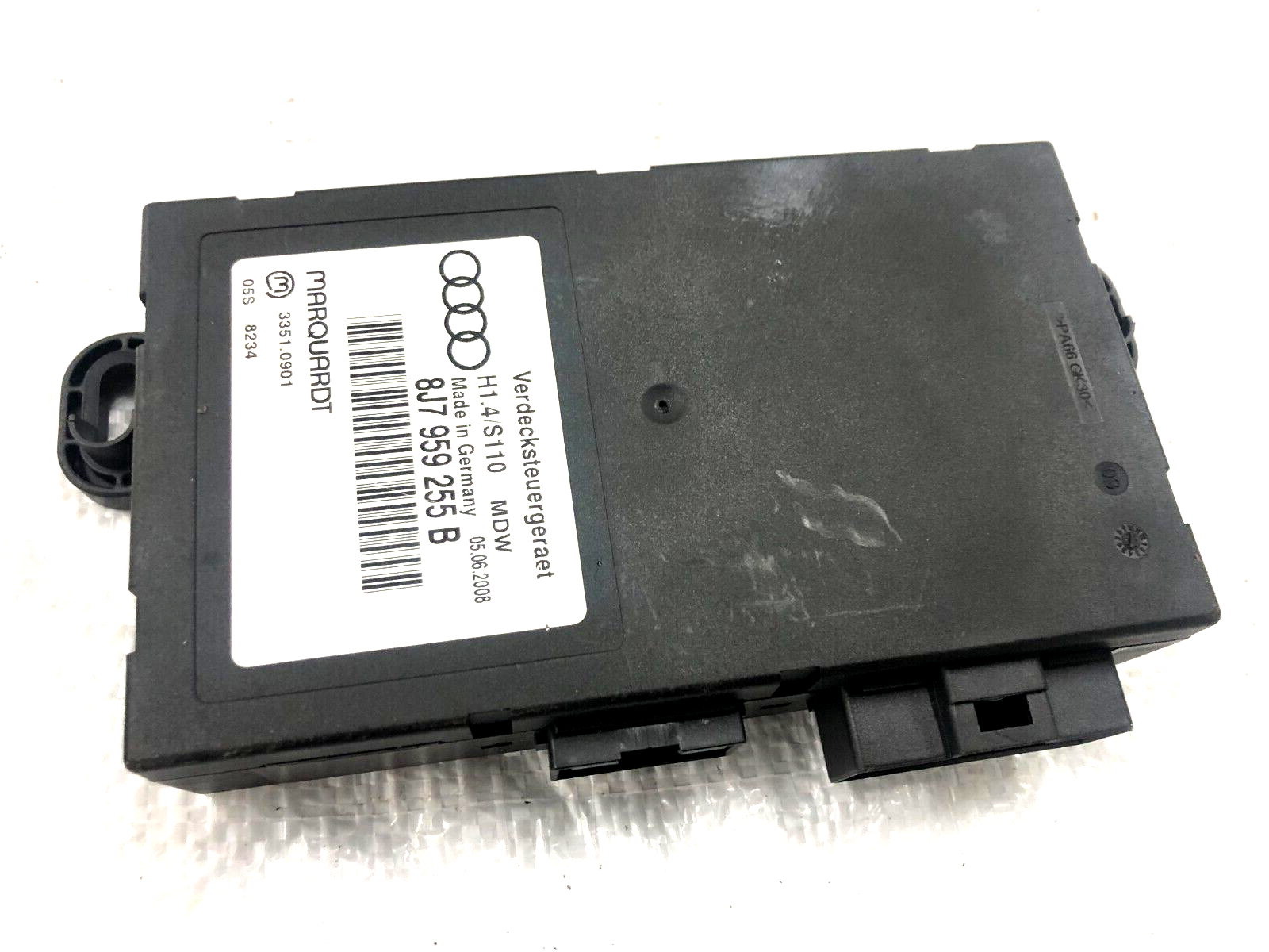Audi TT 8j Roadster Convertible Roof Control Module 8J7959255B for sale ...